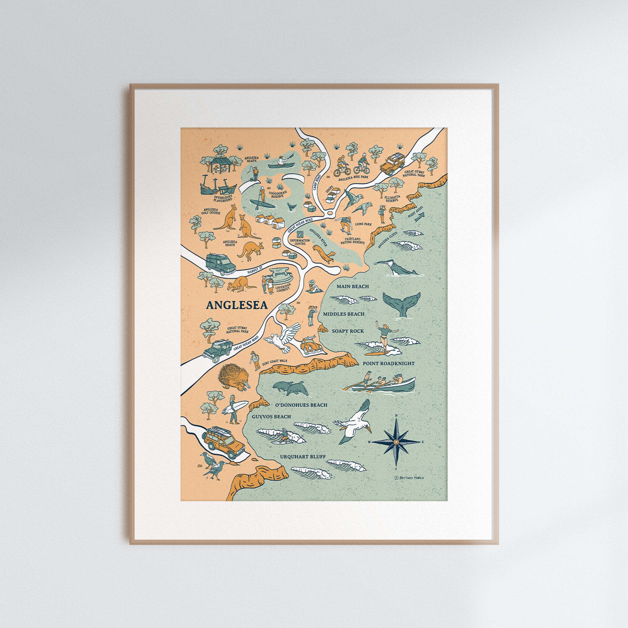 Anglesea | Illustrated Map – Brittany March