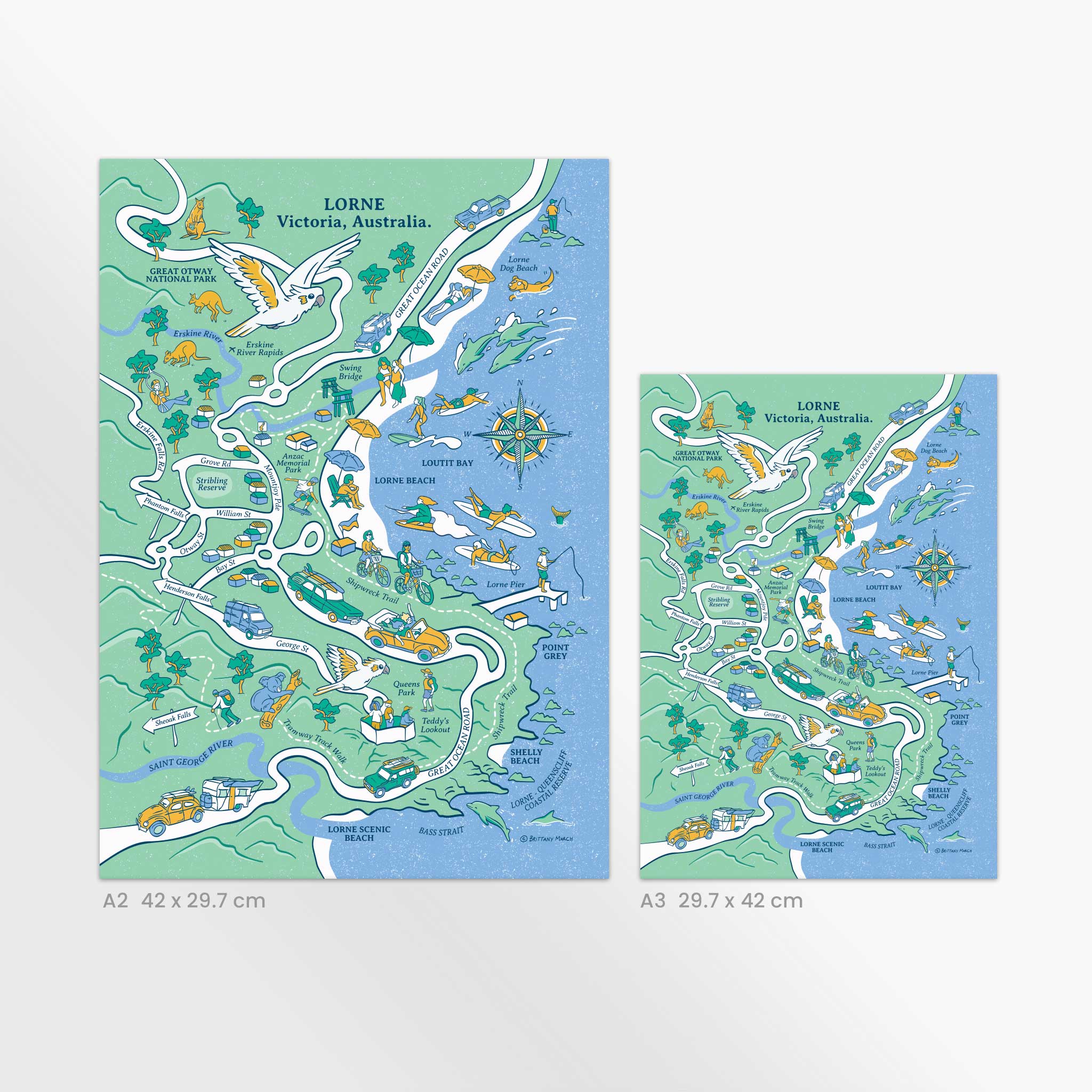 Lorne | Illustrated Map – Brittany March